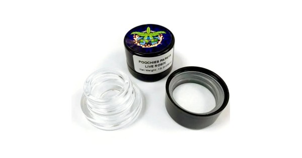 Hash and Flowers Concentrate Container 5ml Glass Jar