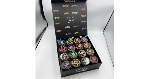 Kaws Moon Rocks Box (1 Oz Jar 16 Pack, Packaging Only)