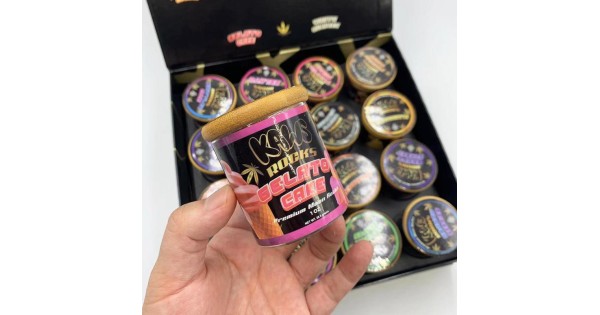 Kaws Moon Rocks Box (1 Oz Jar 16 Pack, Packaging Only)