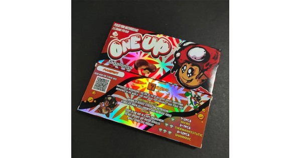 One Up Mushroom Bar Packaging for 3.5 Grams Chocolate