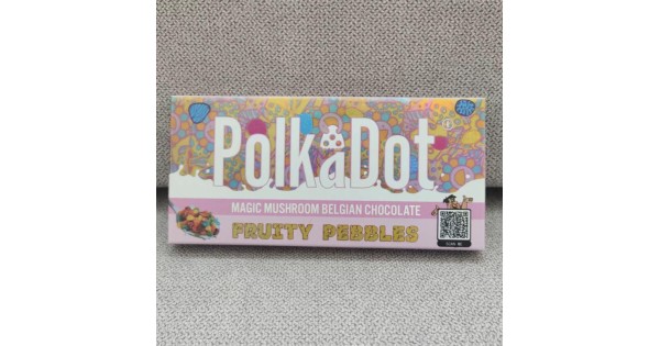 Polka Dot Magic Mushroom Belgian Chocolate Bar Packaging