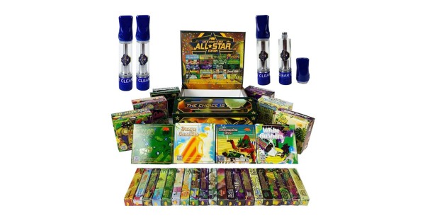 Gold Coast Clear All Star Edition Cartridges Wholesale