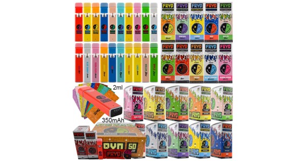 Fryd Carts Empty, Fryd Disposable Packaging (Newest Flavors)