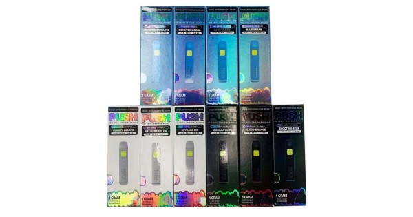 Push Disposable Vape Carts Empty, Push Disposable Packaging