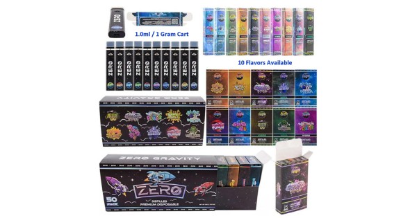 Zero Distilled Premium Disposable Empty Carts