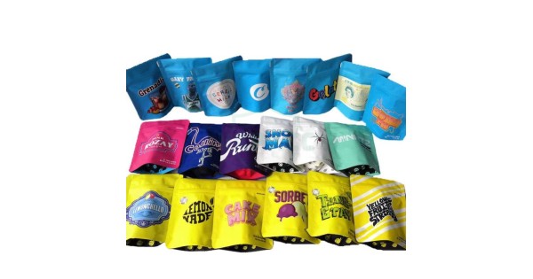 Cookies Weed Bags 3.5 grams Mylar Bags with Stickers