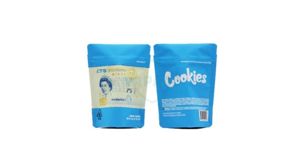 Cookies Weed Bags 3.5 grams Mylar Bags with Stickers