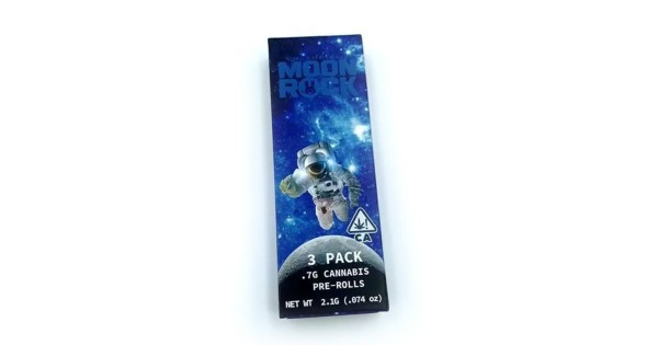 Moonrock 3 Pack Pre Roll Packaging Box Wholesale